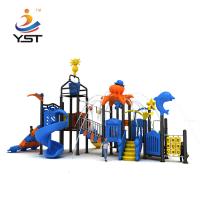 China High quality children outdoor playground plastic combined slides for sale
