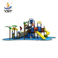 China Giant Water Park Playground Equipment , Plastic Water Slide 560 * 350 * 430 Cm for sale