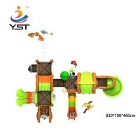China Kindergarten Childrens Plastic Slide , Durable Toddler Swing And Slide Set for sale
