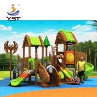 China Kindergarten Childrens Plastic Slide , Durable Toddler Swing And Slide Set for sale