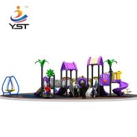 China Sandblasting Water Park Playground Equipment Plastic Playground Slide Anti Aging for sale