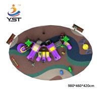 China Sandblasting Water Park Playground Equipment Plastic Playground Slide Anti Aging for sale