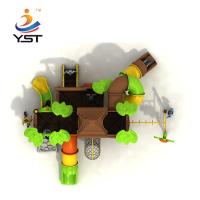 China Rubber Coated LLDPE Combined Kids Playground Slide for sale
