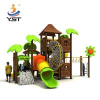 China Rubber Coated LLDPE Combined Kids Playground Slide for sale