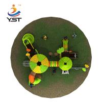China Amusement Park Free Play Outdoor Playground Slides Equipment Surfact Mounting for sale