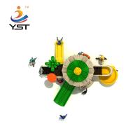 China Large UV Resistance LLDPE Outdoor Plastic Slide 1600mm Falling Height For Kids for sale
