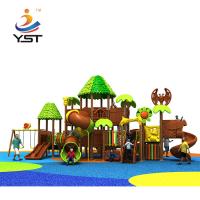 China Preschool Equipment Children Plastic Slide Outdoor PVC Coated GS Certified for sale