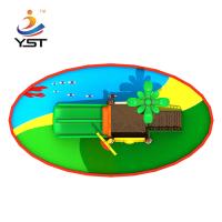 China Customized Outdoor Playground Kids Plastic Slides with 114mm galvanized tube for sale