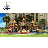 China fireproof Large Outdoor Amusement Equipment Kids Plastic Slide for Park for sale