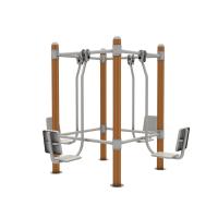 China 114mm Pipe Bodybuilder Impulse Outdoor Park Equipment Galvanized for sale