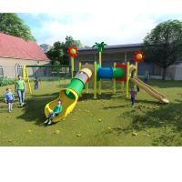China Children Galvanized Steel Pipe Outdoor Playground Slide Anti crack for sale