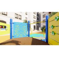 China 304 Stainless Steel HDPE Kids Playground Slide Commercial Use for sale