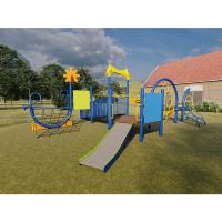 China 304 Stainless Steel HDPE Kids Playground Slide Commercial Use for sale