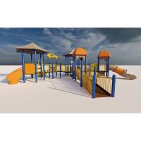 China Theme Park Kids Galvanized Pipe Outdoor Slide Playground Anti Crack for sale