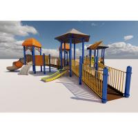 China Theme Park Kids Galvanized Pipe Outdoor Slide Playground Anti Crack for sale