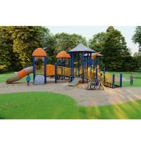 China Theme Park Kids Galvanized Pipe Outdoor Slide Playground Anti Crack for sale