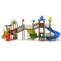 China Swimming Pool Game Fiberglass Large Kids Slide Anti Ultraviolet for sale