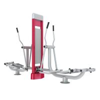 China 201 Stainless Steel Outdoor Workout Equipment Anti Uv Plastic for sale