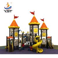 China OEM Castle Curved Large Playground Slide For Amusement Park for sale