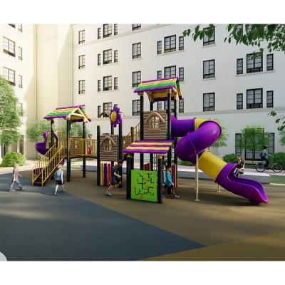 China Aluminum Alloy Post Kids Outdoor Play Slide Powder Coated for sale