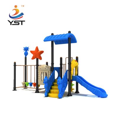 China Outdoor PVC Coated Kindergarten Kids Playground Slide Roto Moulded for sale