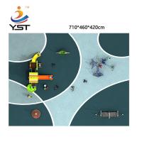 China ODM Rotational Mould HDPE Kids Playground Slide For 15 Kids for sale