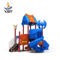 China PVC Coated Outdoor Kids Slide Playground Equipment Anti Crack for sale