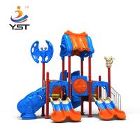 China PVC Coated Outdoor Kids Slide Playground Equipment Anti Crack for sale