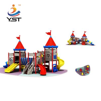 China Thickness 2.5mm Public Places Kids Playground Slide With 114mm Galvanized Pipe for sale
