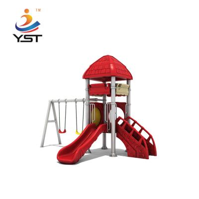 China Outdoor Polyethylene Kids Playground Slide With Galvanized Steel Pipe for sale