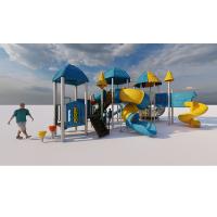 China Eco Friendly 114MM Pipe Kids Backyard Slide With SS304 Screws for sale