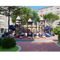 China Kindergarten Kids Outdoor Plastic Playground Slides Equipment for sale