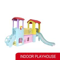 China Kids Kindergarten Park Indoor Outdoor Playhouse Plastic With Slide for sale