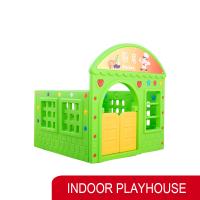China Pink Sweet Candy Toys Kindergarten Indoor Plastic Playhouse For Kids for sale