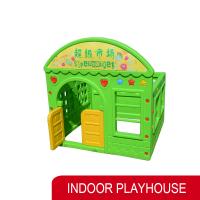 China Pink Sweet Candy Toys Kindergarten Indoor Plastic Playhouse For Kids for sale