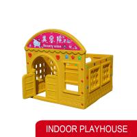 China Pink Sweet Candy Toys Kindergarten Indoor Plastic Playhouse For Kids for sale