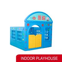 China Pink Sweet Candy Toys Kindergarten Indoor Plastic Playhouse For Kids for sale