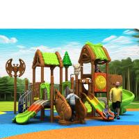 China Amusement Park Plastic Kids Playground Slide Toys LLDPE Outdoor With Swing for sale