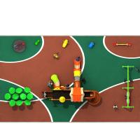 China Residential Plastic Playground Slide 19011 Outdoor Toys Children for sale