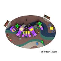 China Plastic Kids Playground Slide 304# Stainless Equipment Outdoor UV Resistance for sale