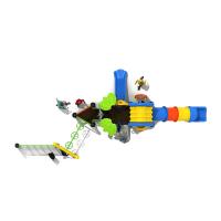 China Preschool Trendy Kids Playground Slide SS304 Children Plastic Park Equipment Indoor for sale
