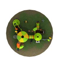 China Customized LLDPE Kids Playground Plastic Slides 19039 For Outdoor for sale