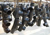 China Black Steel Pipe Fittings Thick Wall Tee Carbon Steel Equal Tee SCH40 for sale