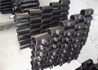 China CS Butt Weld End Fittings Weld Tee ASTM A234 Anti Rust Black Painting for sale