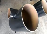 China Carbon Steel SCH80 Seamless Pipe Tee , Metal Pipe Fittings Anti Grinding for sale