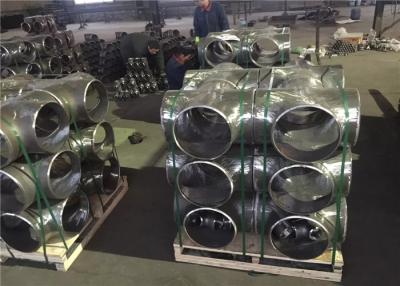 China DIN Butt Welded Carbon Steel Tee Steel Pipe Fittings In Plumbing Pipeline System for sale