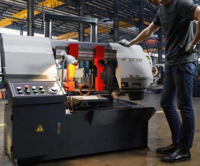 China ISO Double Column Pipe Profile Metal Cnc Bandsaw Cutting Machine for sale