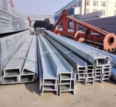 China Q235 H Shaped Corrugated Galvanised Steel Beams 100 X 50MM for sale