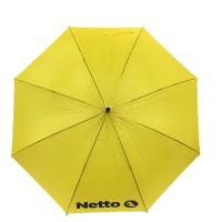 China Yellow Fiberglass Frame Umbrella Automatic 50 Inches With Printing for sale