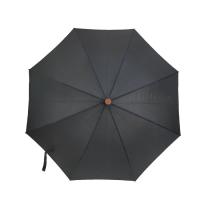 China Gold Frame Automatic Open Walking Stick Umbrella 100cm Waterproof Pongee Fabric for sale